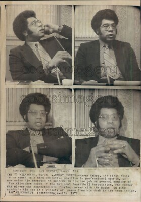 1972 NBA Basketball Milwaukee Bucks Manager Wayne Embry Press Photo | eBay