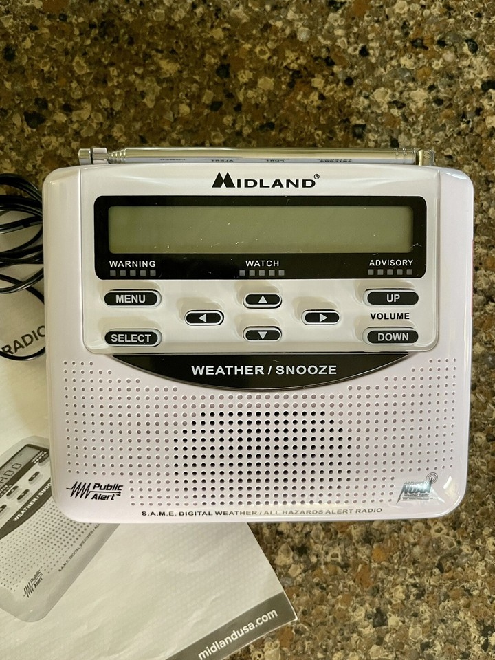 MIDLAND-WR120, NOAA EMERGENCY WEATHER ALERT RADIO | eBay