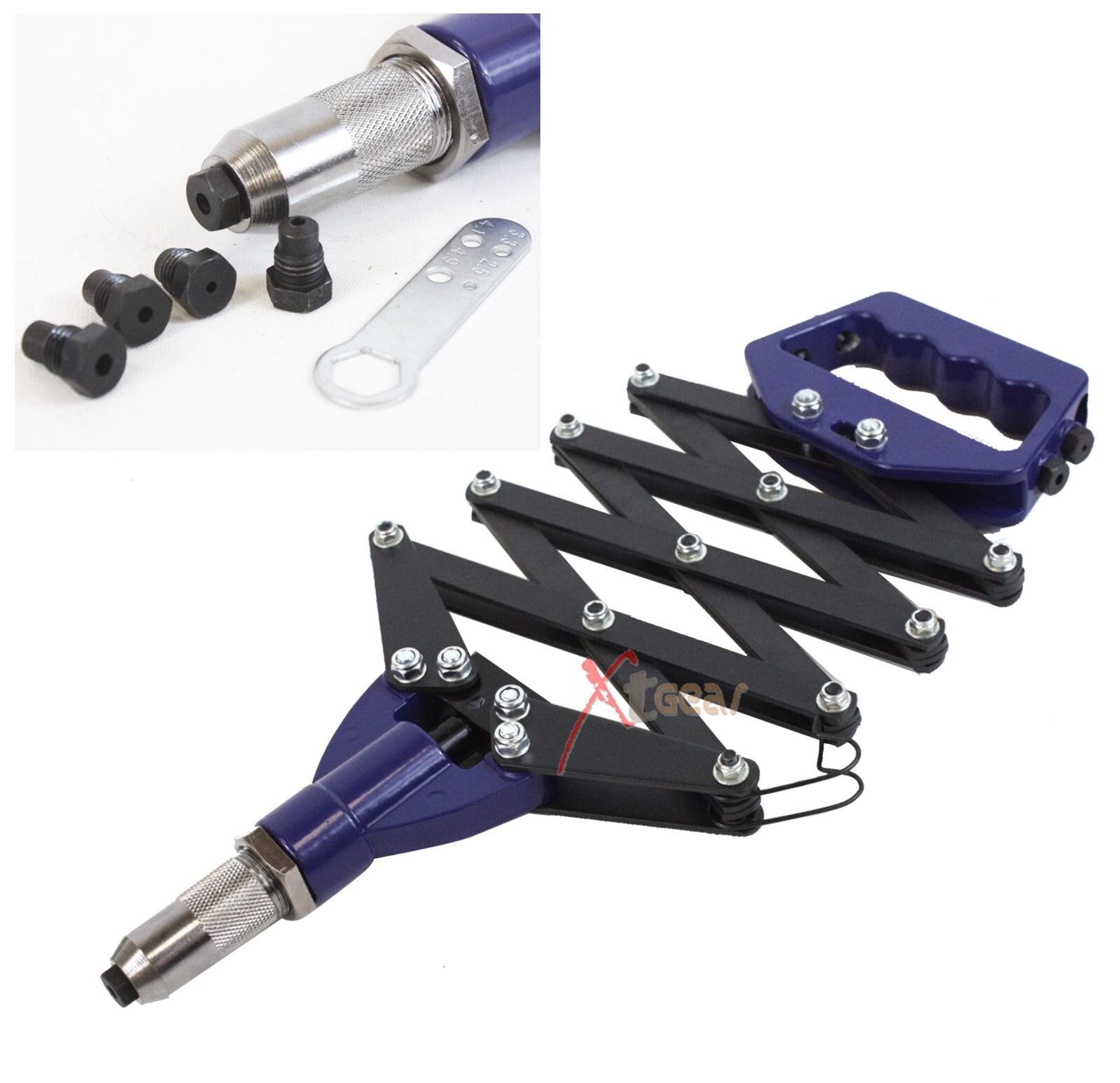 32" Extending Heavy Duty Lazy Tong Pop Riveter Rivet Gun | eBay