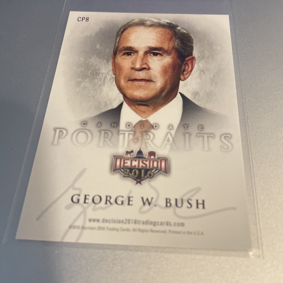 Decision 2016 George W. Bush CANDIDATE PORTRAITS #CP8 (H1) | eBay