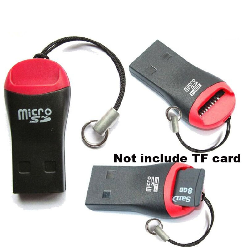 100Pcs Mini USB 2.0 Micro SD SDHC TF Flash Memory Card Reader Adapter ...