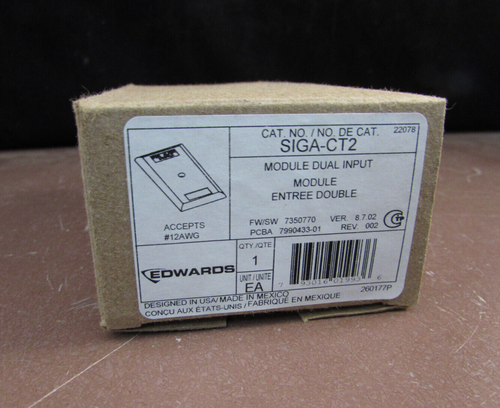 Edwards Dual Input Module Siga-ct2 SIGACT2 for sale online | eBay