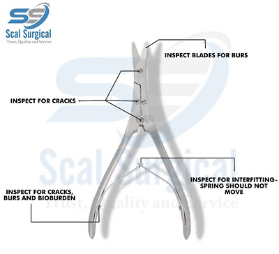 Caplan Nasal Scissors ENT Surgical Instruments Curved Stainless Steel | eBay