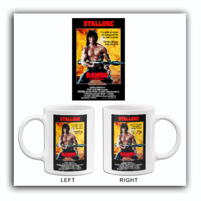 Rambo First Blood Part ll - 1985 - Movie Poster Mug | eBay