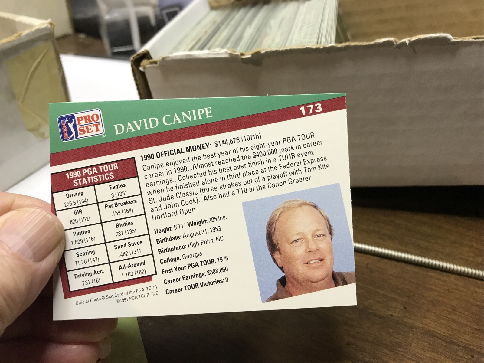 1991 Pro Set - David Canipe #173 (RC) for sale online | eBay