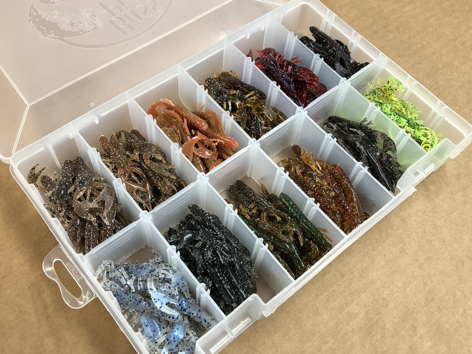 New 144 pc Crawdad Kit 3" total length Crawfish Fishing Lures (2" body ...