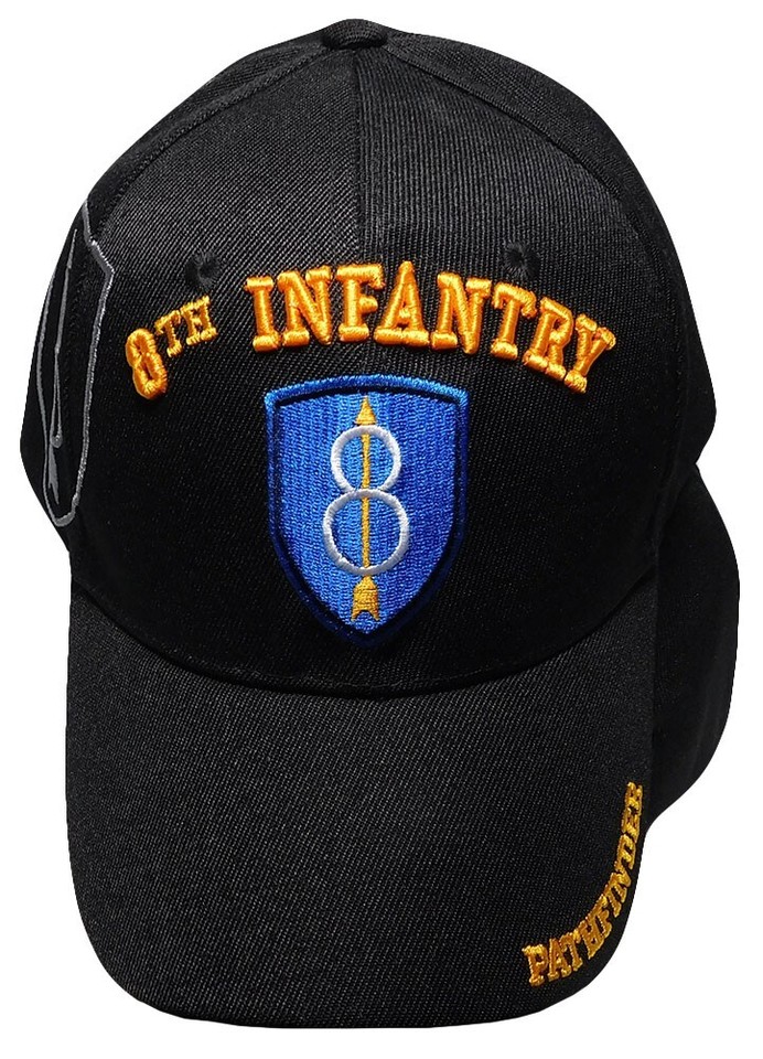 US Army 8th Infantry Pathfinder Black Shadow Embroidered Hat Cap ...