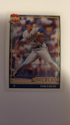 1991 TOPPS TOM EDENS RC #118 NM | eBay