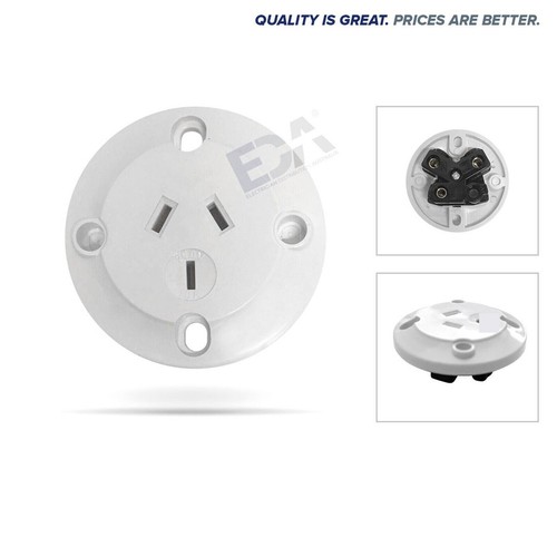 Panel Mount Plug Surface Socket Flush Base Power Point Outlet GPO ...