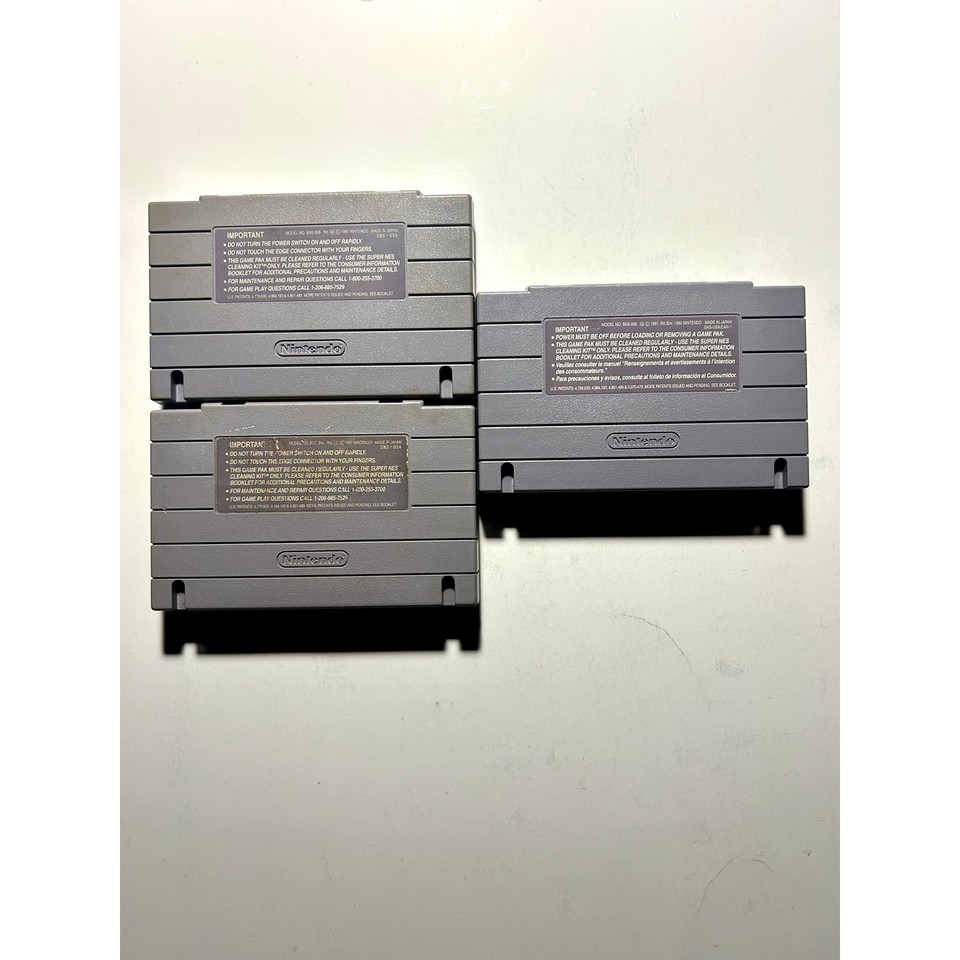 SNES Super Nintendo Side Scroller game bundle Video Game lot🔥Works ...