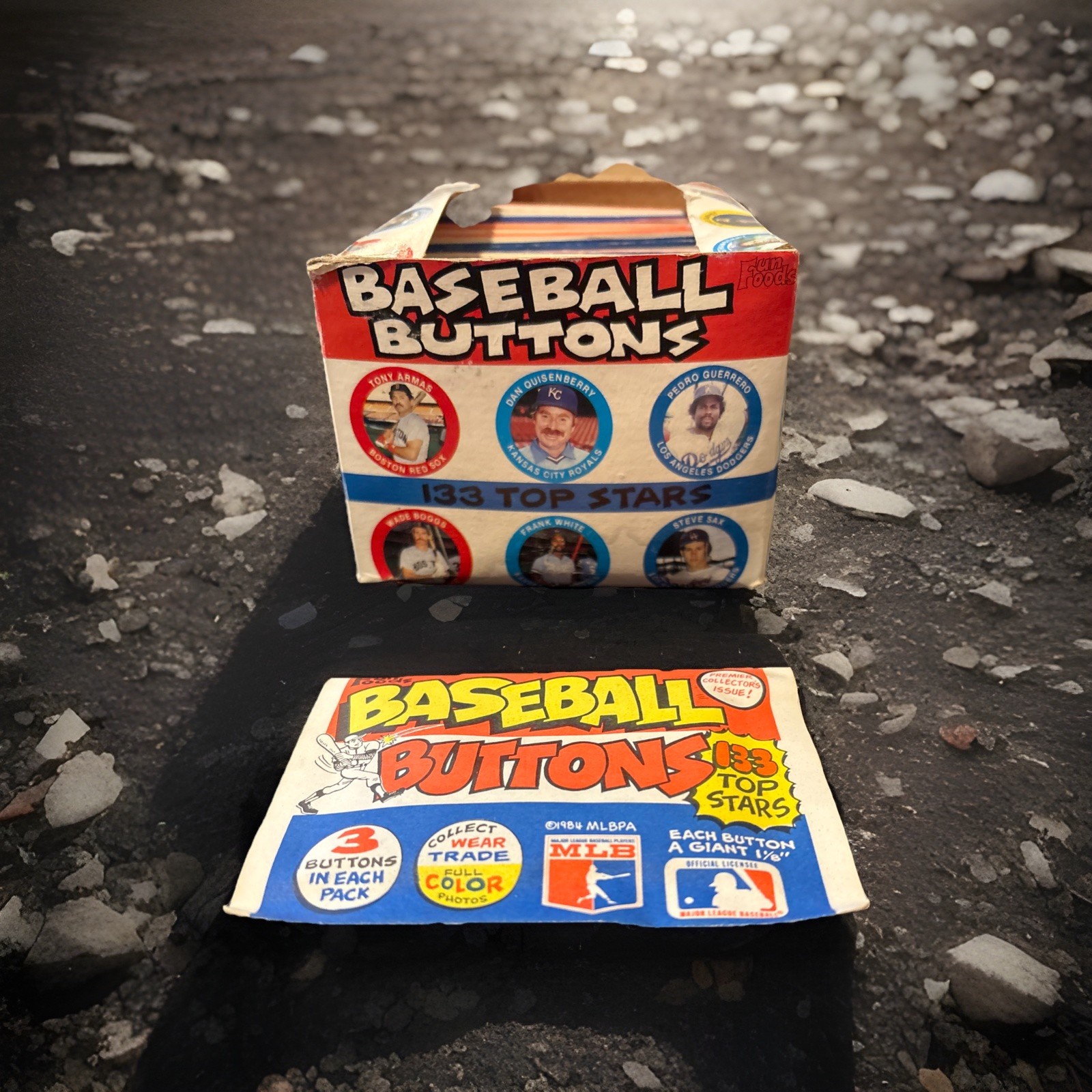 🔥 4 Packs of Vintage MLB 1984 Baseball Buttons By Fun Foods Pete Rose ...