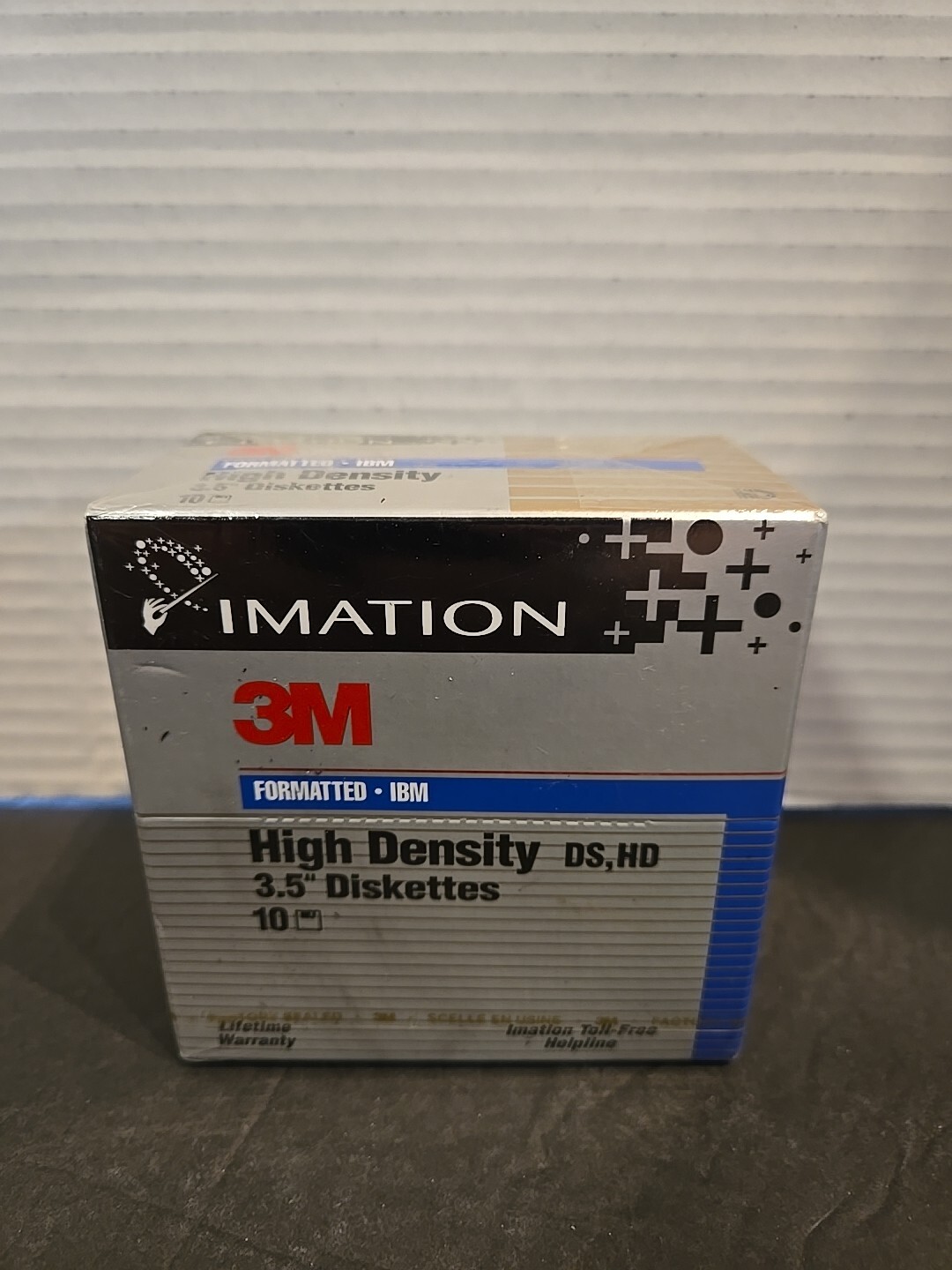 3M High Density 3.5" Diskettes 10 Pack IBM Formatted DS HD Floppy Disks ...