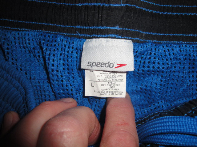 Men's Speedo fully lined shorts swim or workout SIZE LARGE NWOT COOL ...