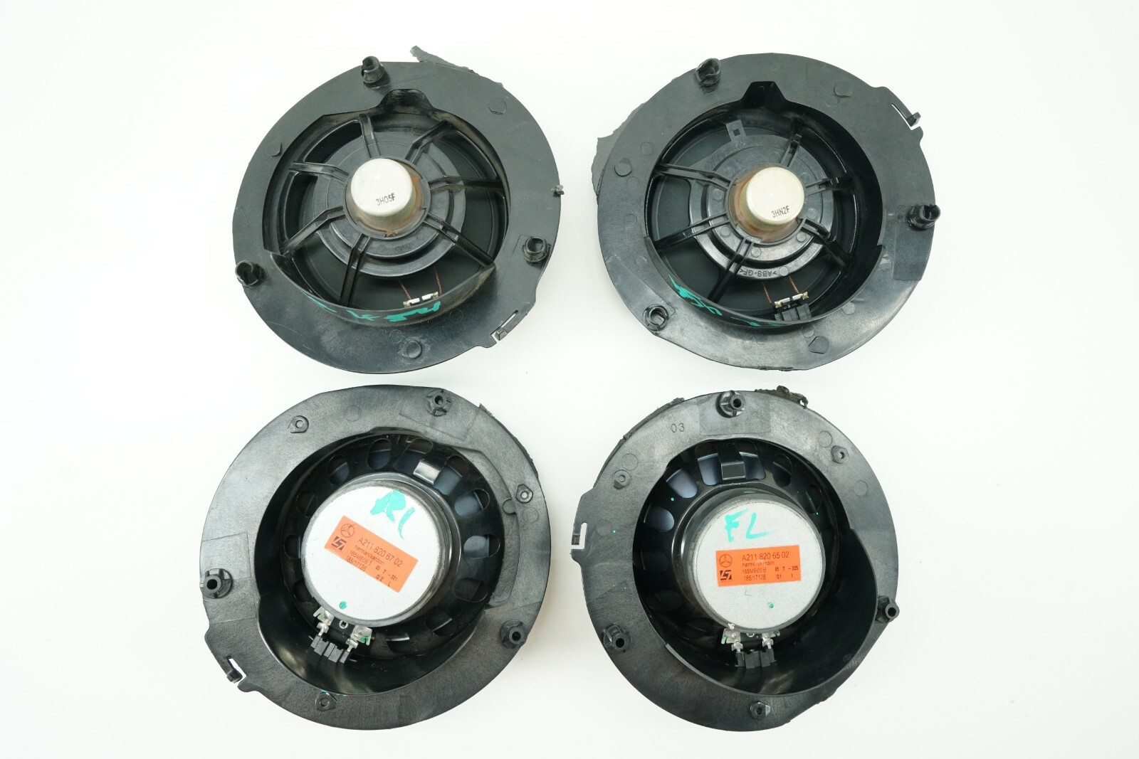 Mercedes W211 03-09 Front & Rear Left & Right Door Sound Speaker Set (4 ...