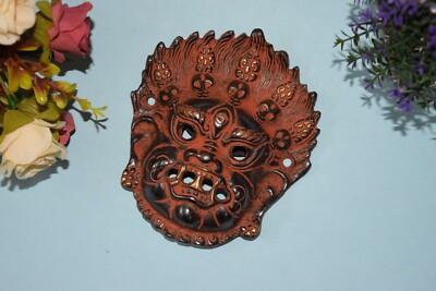Creative Brass Devil Face Wall Crafted Spooky Head Shape Wall Hanging ...