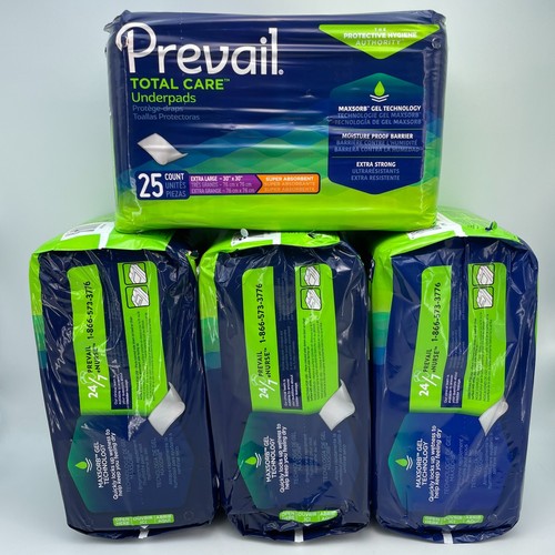 Prevail Under Pads XL 30x30 Heavy Absorbency Disposable Incontinence ...