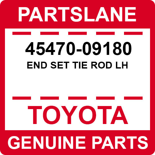 4547009180 Genuine Toyota End Set Tie Rod LH 45470-09180 for sale ...