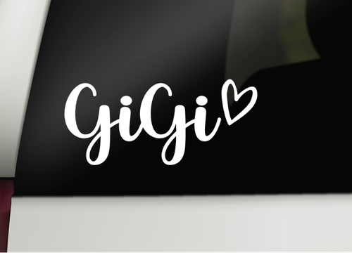Gigi Vinyl Decal, Gigi Decal for Car, Tumbler Laptop, Gigi Sticker ...