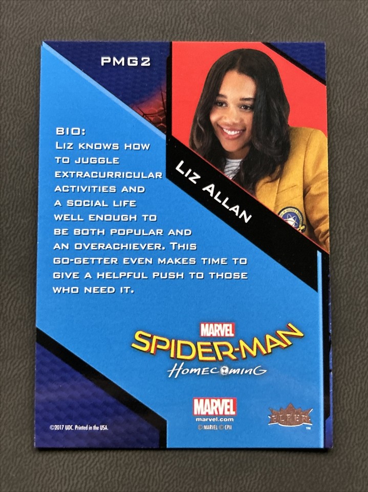 2017 UD Spider-Man Homecoming Marvel Purple Precious Metal Gems LIZ ...