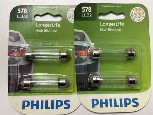 Philips 578LLB2 LongerLife Dome Light Lamp Bulb 578 - 4 PACK ...