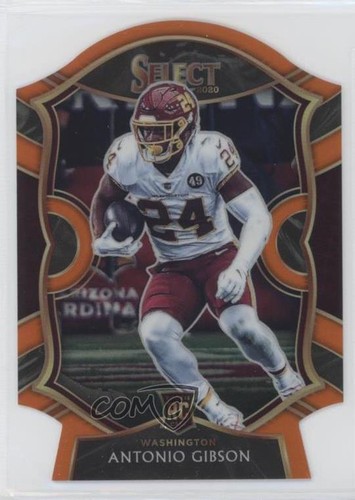 2020 Panini Select Concourse Orange Prizm Die-Cut Antonio Gibson #72 ...