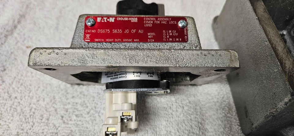 New 3/4" Crouse Hinds DS675 Jog Off Auto Selector Switch JOA w/ ESWP126 ...