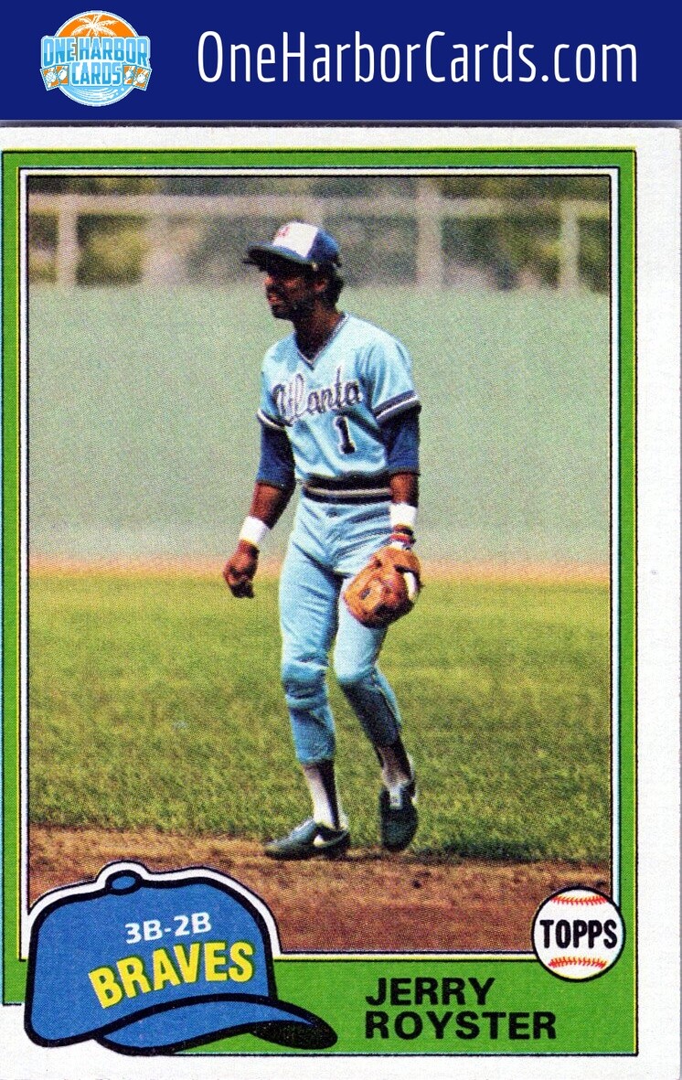 1981 Topps Atlanta Braves #268 Jerry Royster | eBay