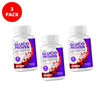 GLUCO PROVEN™ (Official) Blood Sugar Support Supplement For - 180 ...