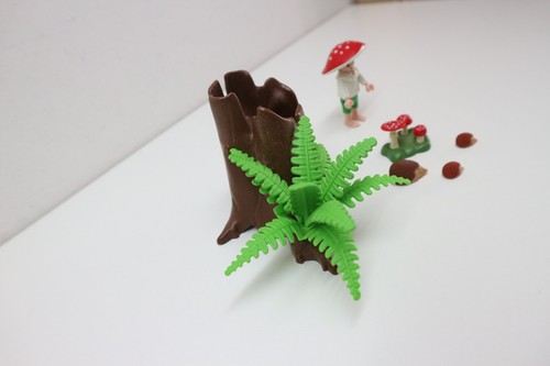 playmobil 4194 setnr. tree stump mushroom king fairy tale use 4195 4199 ...