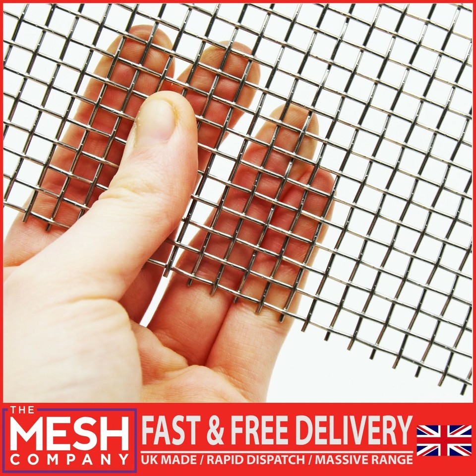 The Mesh Company SS304 Stainless Steel Woven Wire Mesh | 150 & 300mm ...