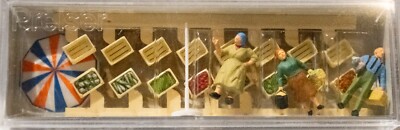 Preiser HO #10056 Vendors -- Flower Stand w/Customers | eBay