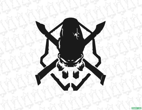 Halo Legendary Infinite Elite Covenant Alien Logo - 5 Inch - Gamer ...