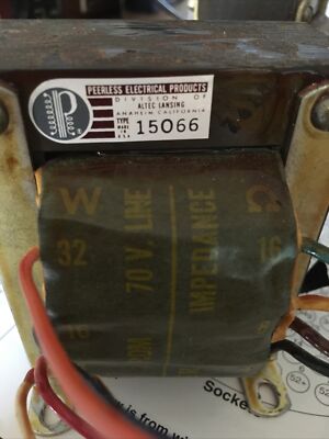 Peerless 15066 70V Audio Transformer - Altec Lansing | eBay