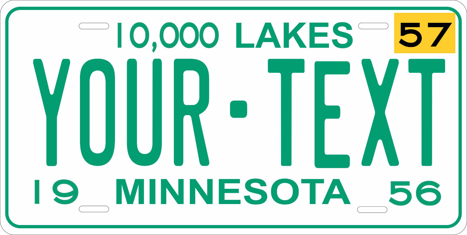 Minnesota 1957 License Plate Personalized Custom Car Bike Motorcycle ...