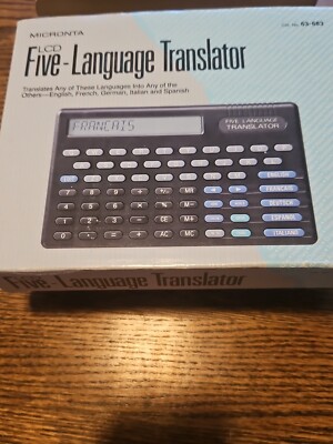 Micronta LCD Five-Language Translator Radio Shack with Manual. Used ...