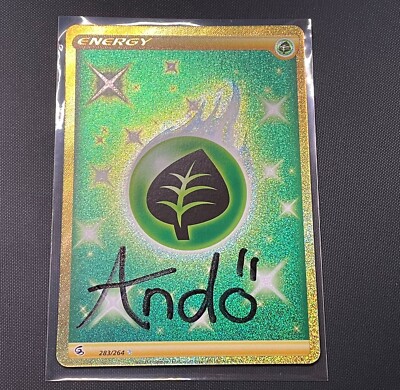 Ando "UnlistedLeaf" Autograph - Fusion Strike Secret Rare Gold Energy ...