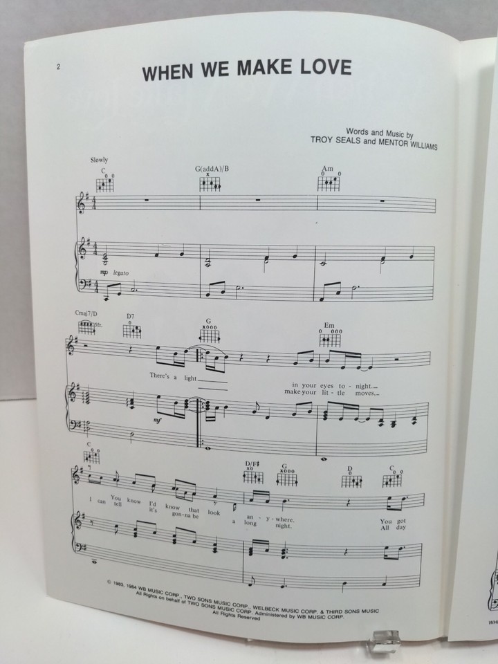 When We Make Love Alabama Sheet Music New Old Stock Voice Guitar Piano ...