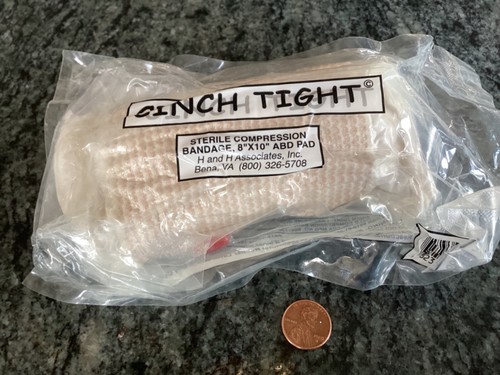 H&H Cinch Tight Combat Compression Bandage ABD Pad Elastic Wrap US ...