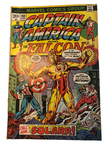 Marvel Comic #160 Captain America April 1973 1st Appearance Solarr ...