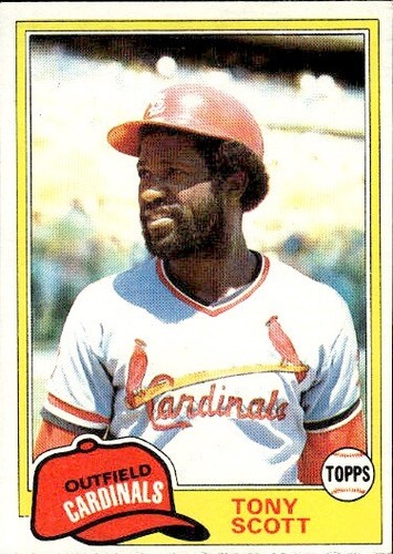 1981 Topps #165 Tony Scott St. Louis Cardinals Baseball | eBay