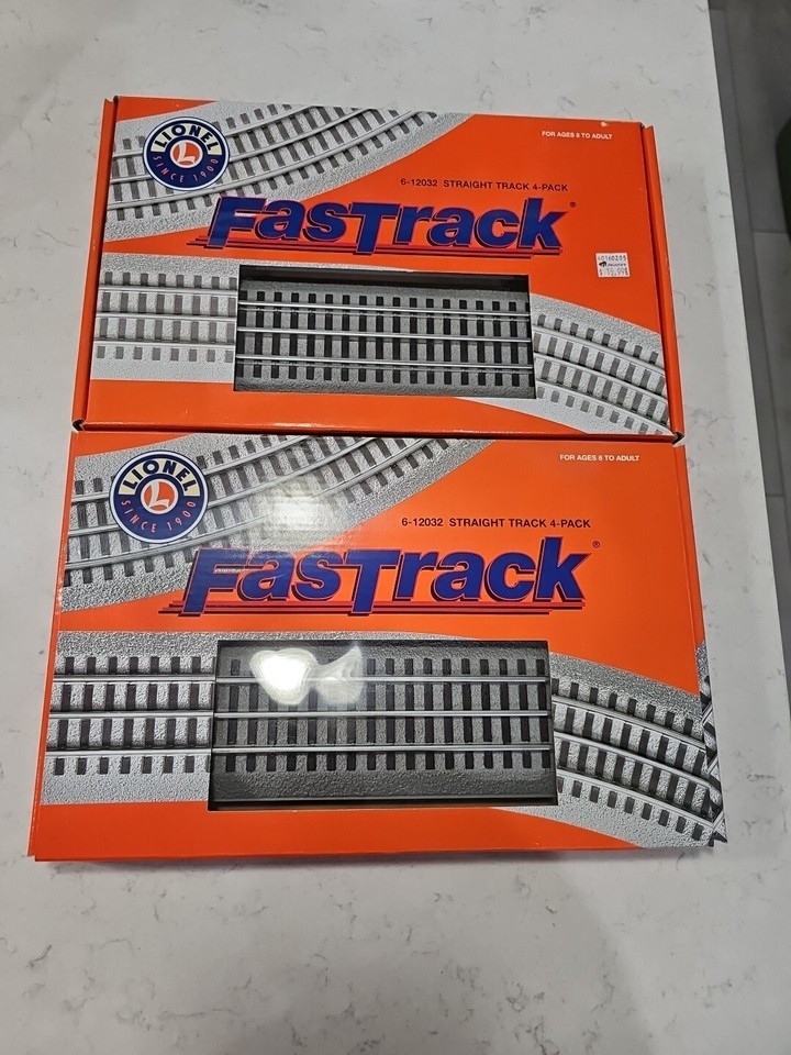 Lionel FasTrack O Gauge Straight Track 4-pack 6-12032 New Lot Of 2 ...