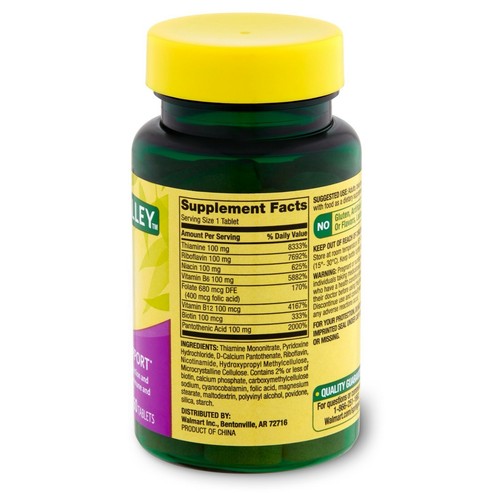 Spring Valley Timed-Release B100 Complex Tablets, 60 Count | eBay