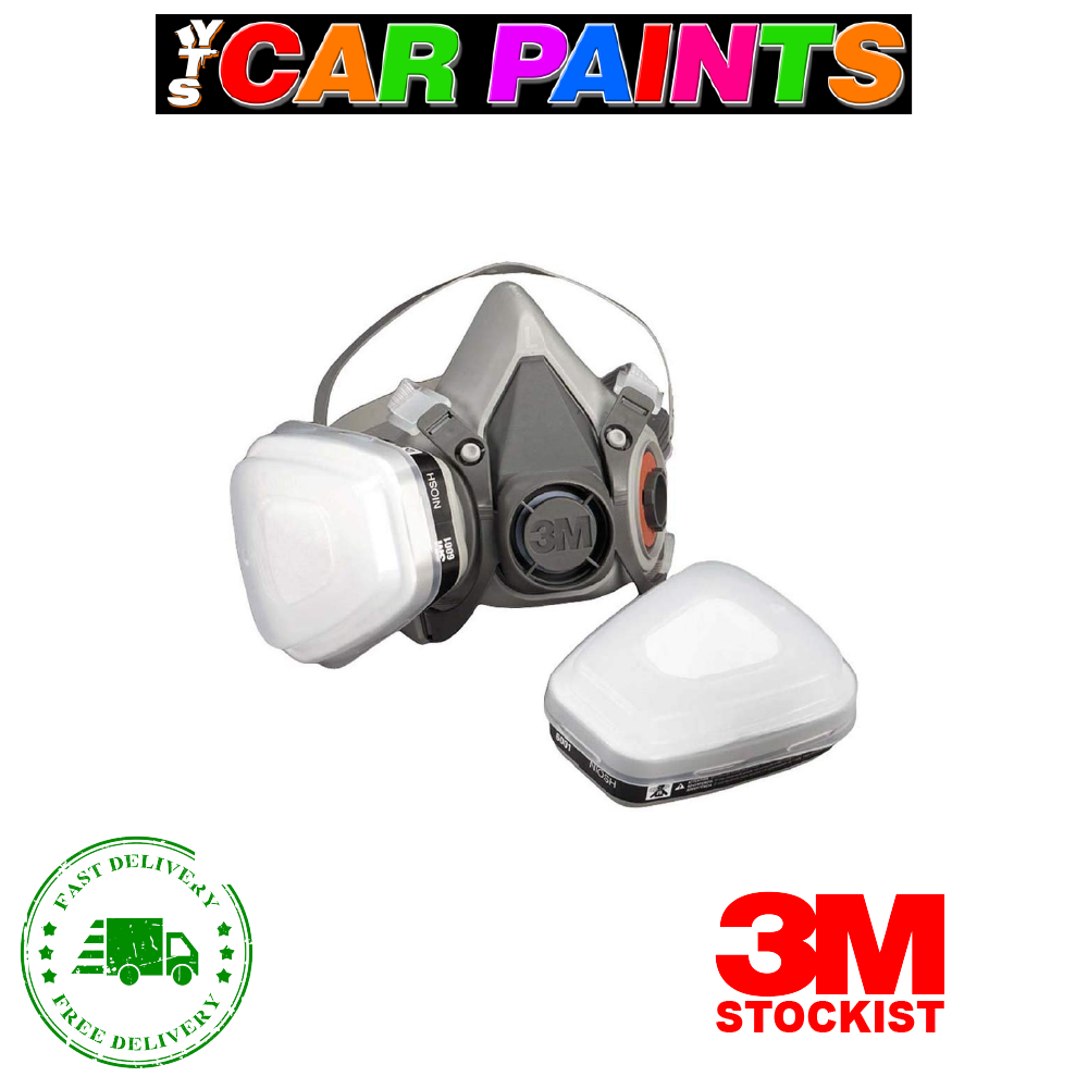 3M 6000 Series 6100 (small) Reusable Half Face Mask (Filters sold ...