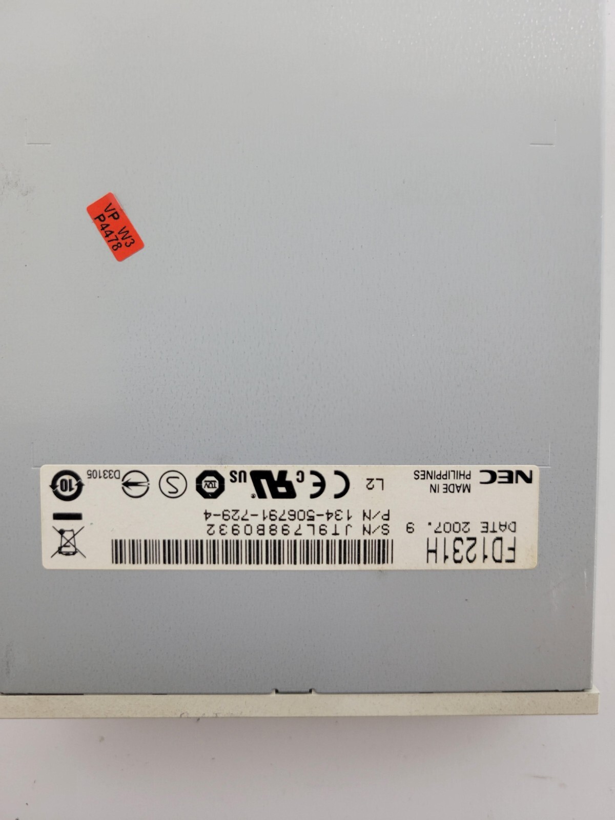 VINTAGE Mitsumi/Newtronics D353M3 1.44MB 3.5" Floppy Drive *FUNCTIONAL ...