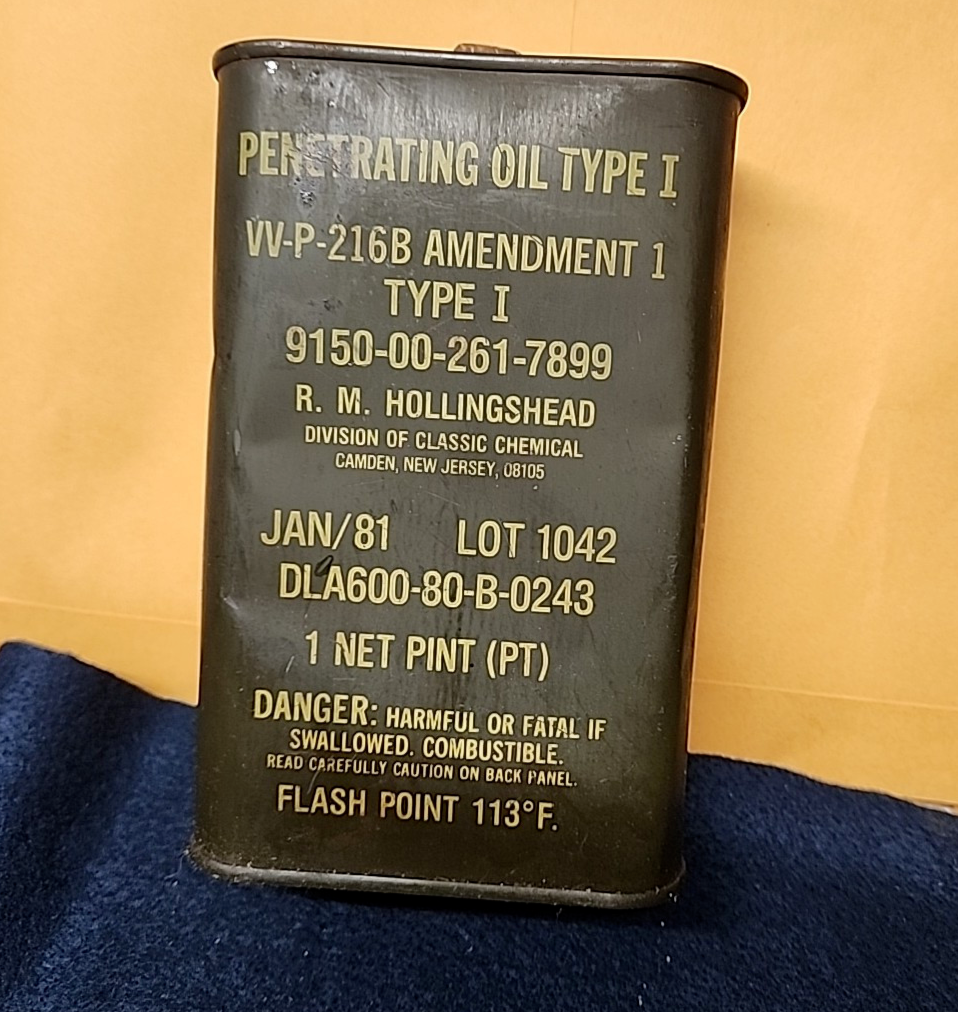 MILITARY PENETRATING OIL VV-P-216B 1 Pints, Assorted dates | eBay