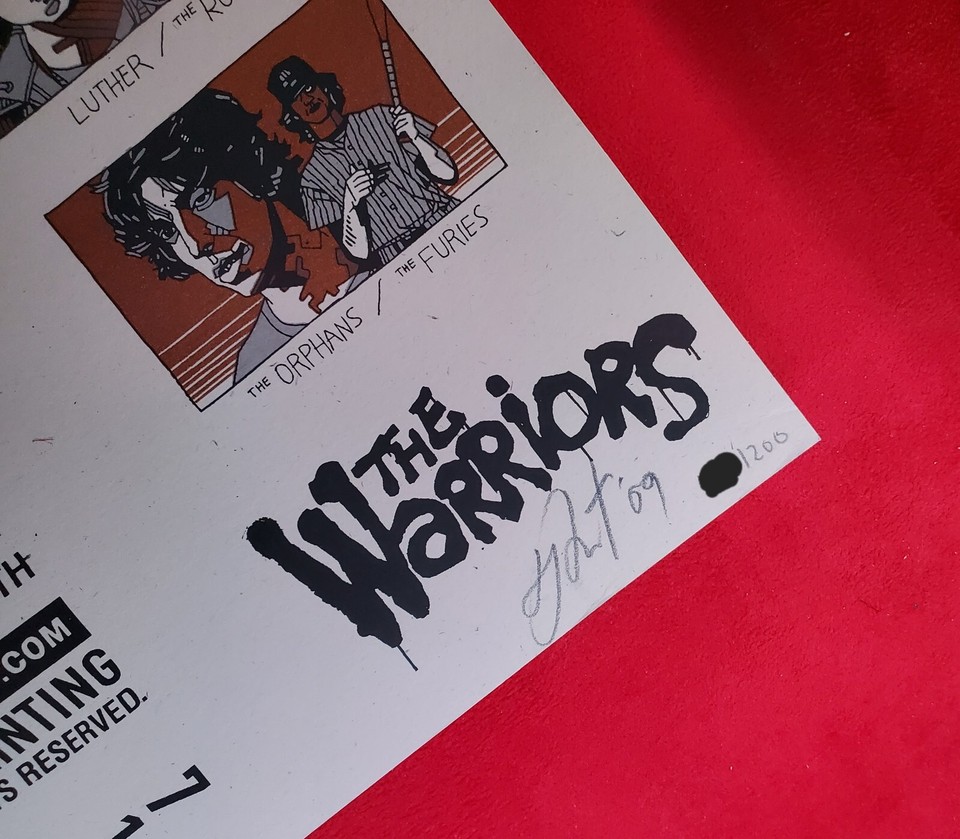 The Warriors by Tyler Stout - Uncut - Regular - Signed By Artist | eBay