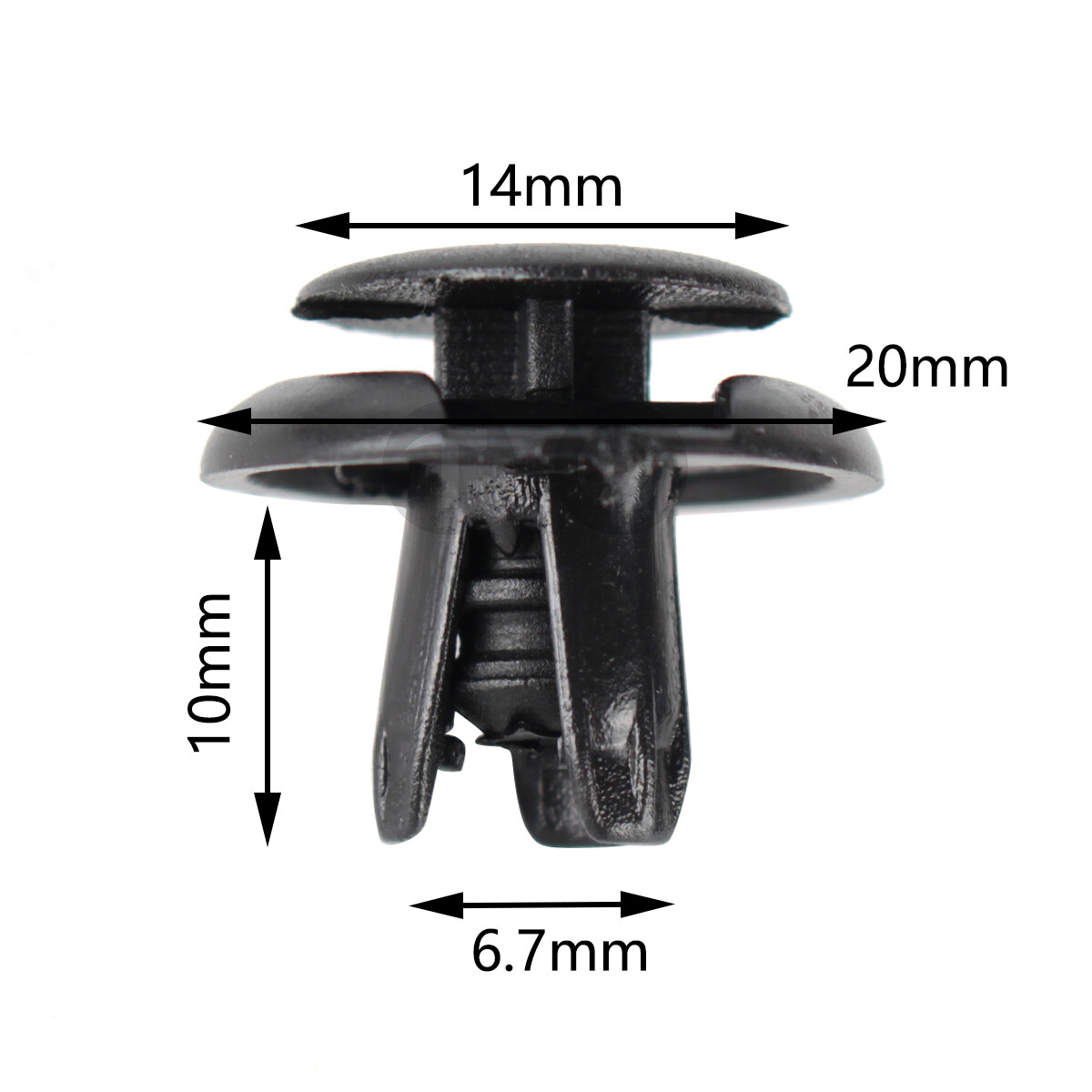 100Pcs Fender Liner Fastener Rivet Push Clips Retainer For Toyota Camry ...