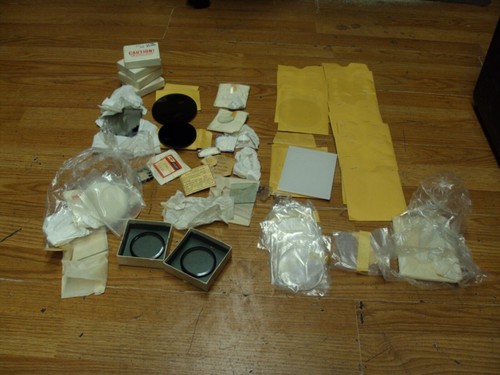 LARGE LOT OF LENS OPTICAL GLASS AND LENS PAPER | eBay
