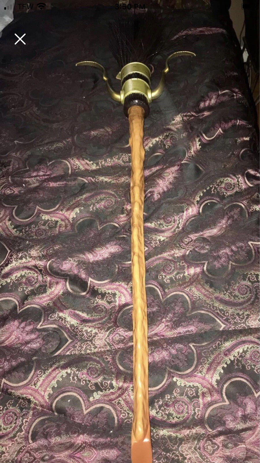 Harry Potter 36" Firebolt Quidditch Broom Stick Costume Replica Rubie's ...