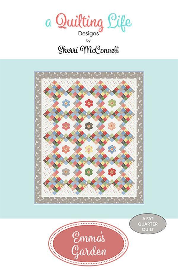 Quilt Pattern EMMA'S GARDEN Moda A QUILTING LIFE Fat Quarter 1/8th ...